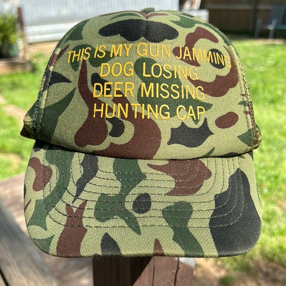 Accessories | Vintage Camo Trucker Hat Adult Size Snapback Hat Hunting ...